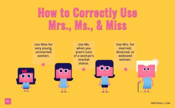 Is it Mrs. or Ms. or Miss? How to Address Women With Respect – INK Blog