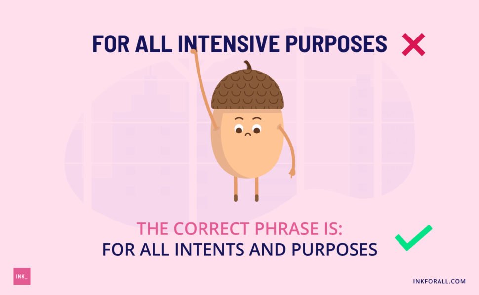 How to Use "For All Intents and Purposes" in a Sentence – INK Blog